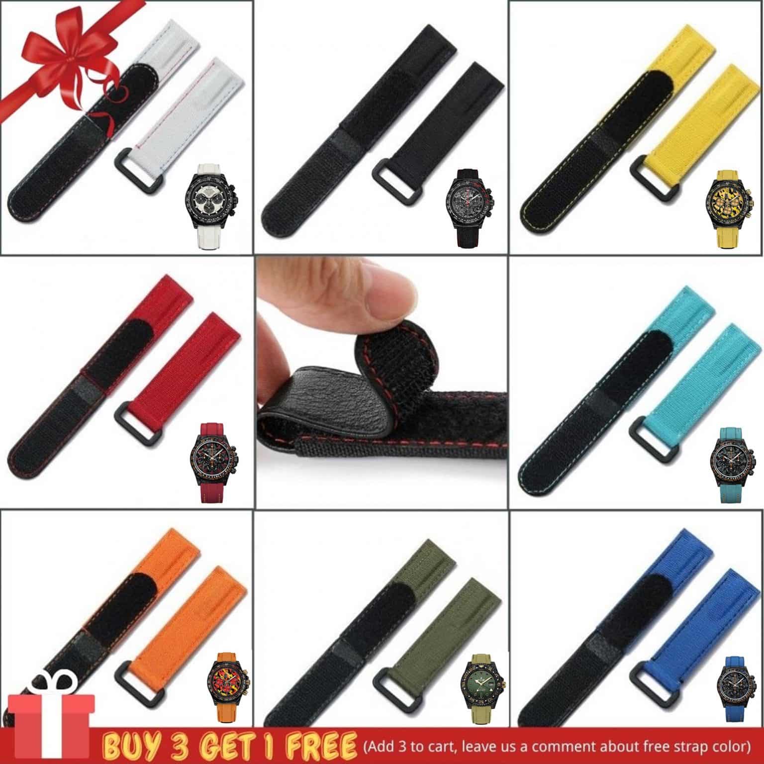 Rolex velcro strap 20mm replacement watch bands - Drwatchstrap