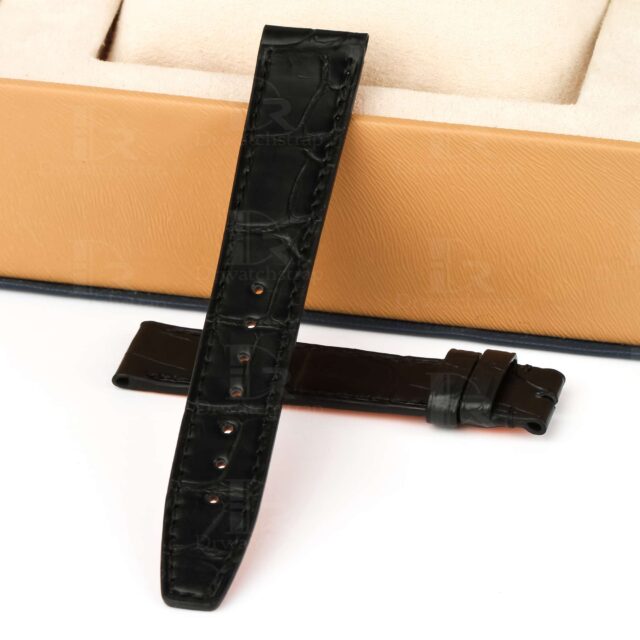 Custom IWC Santoni leather watch strap for sale | Drwatchstrap