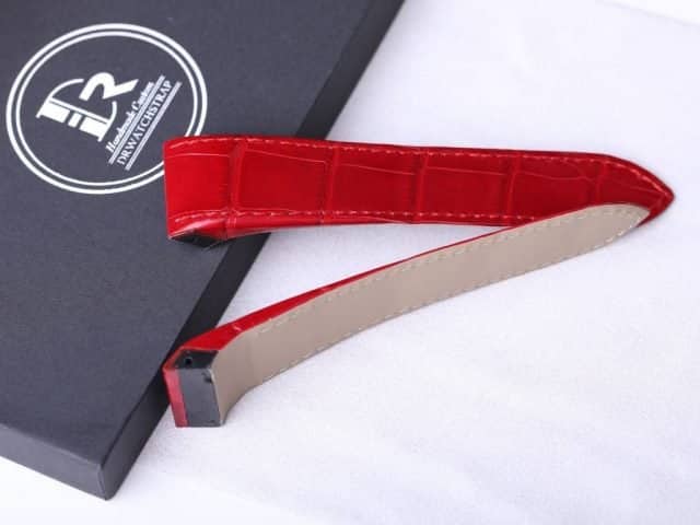 Custom Leather Watch Band For Cartier Santos 100 | Drwatchstrap
