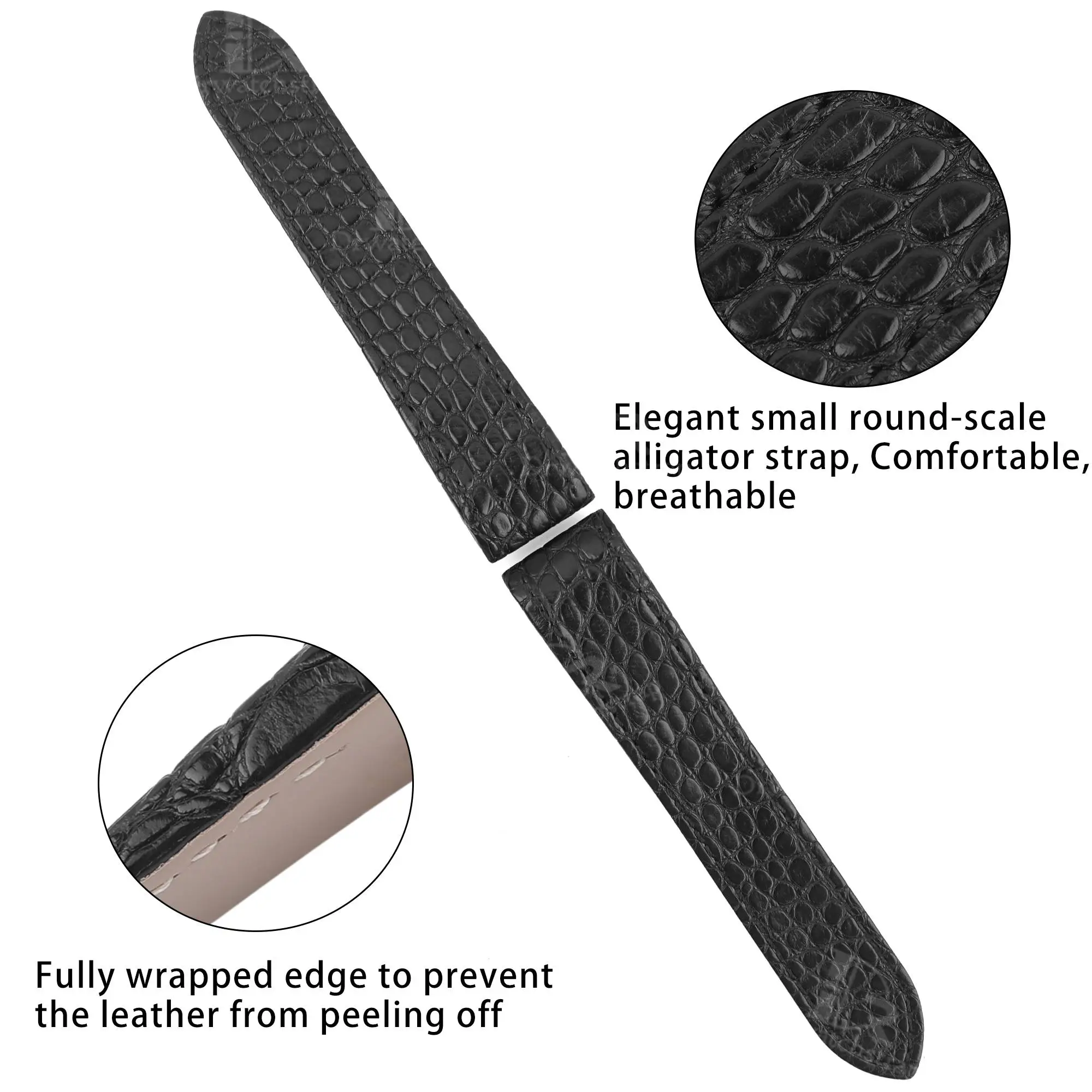 Custom Leather Watch Band Replacement for Cartier Santos 100