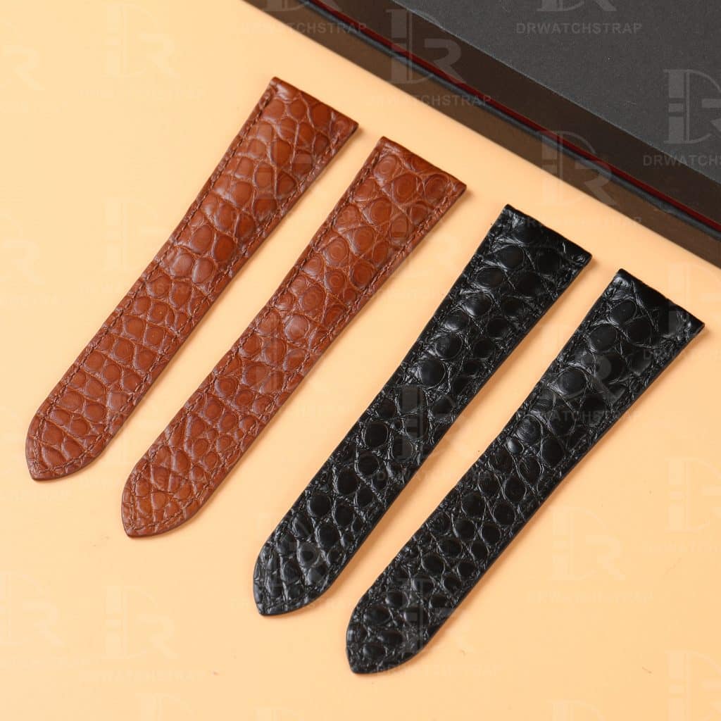 Custom leather strap for Cartier Tank / Ronde Solo -Drwatchstrap