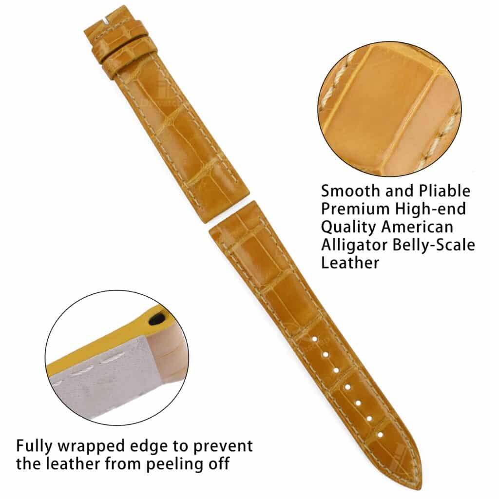 JLC Reverso strap - Jaeger Lecoultre Ladies brown strap | Drwatchstrap