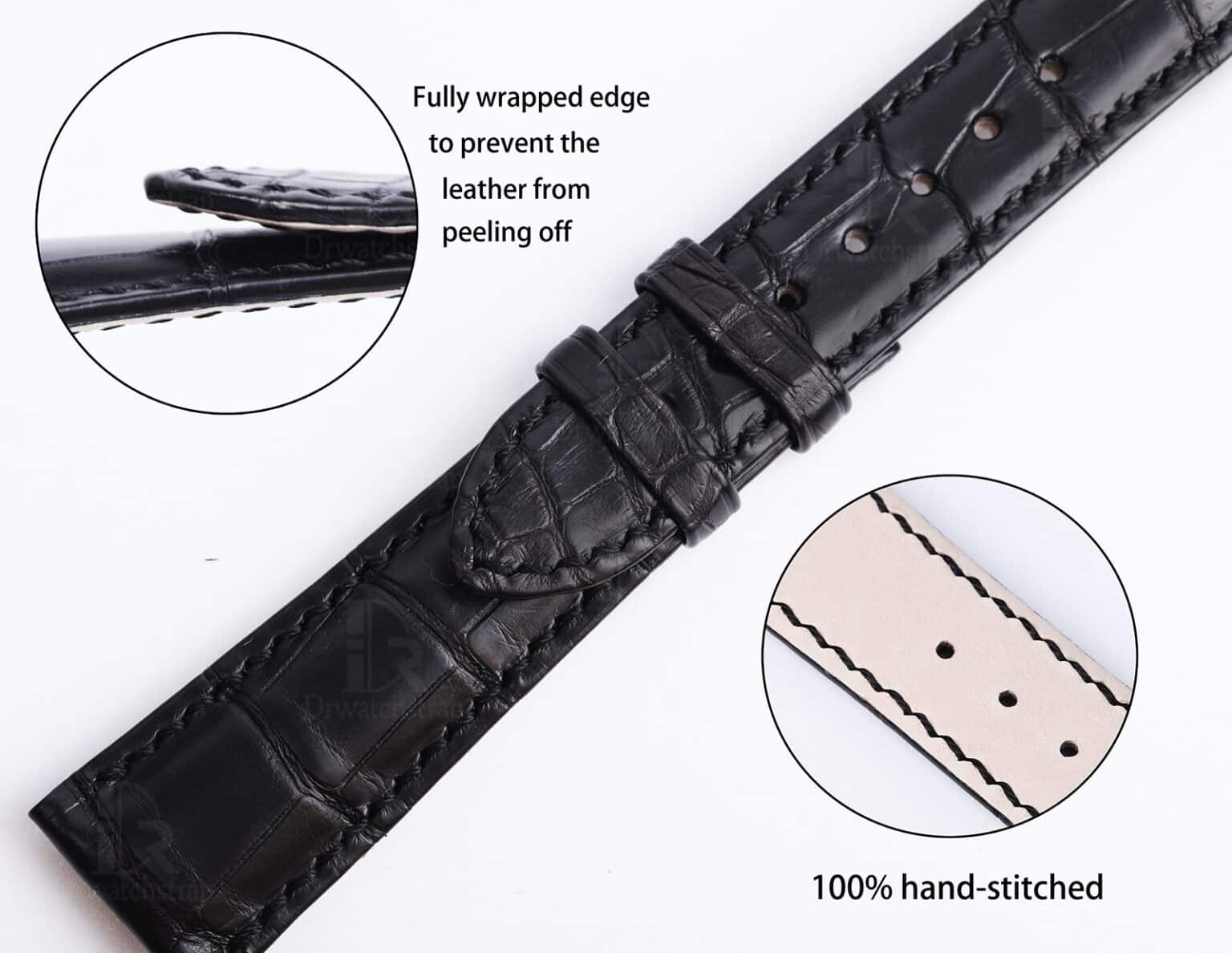 Genuine Alligator Rolex Cellini Strap Replacement | Drwatchstrap