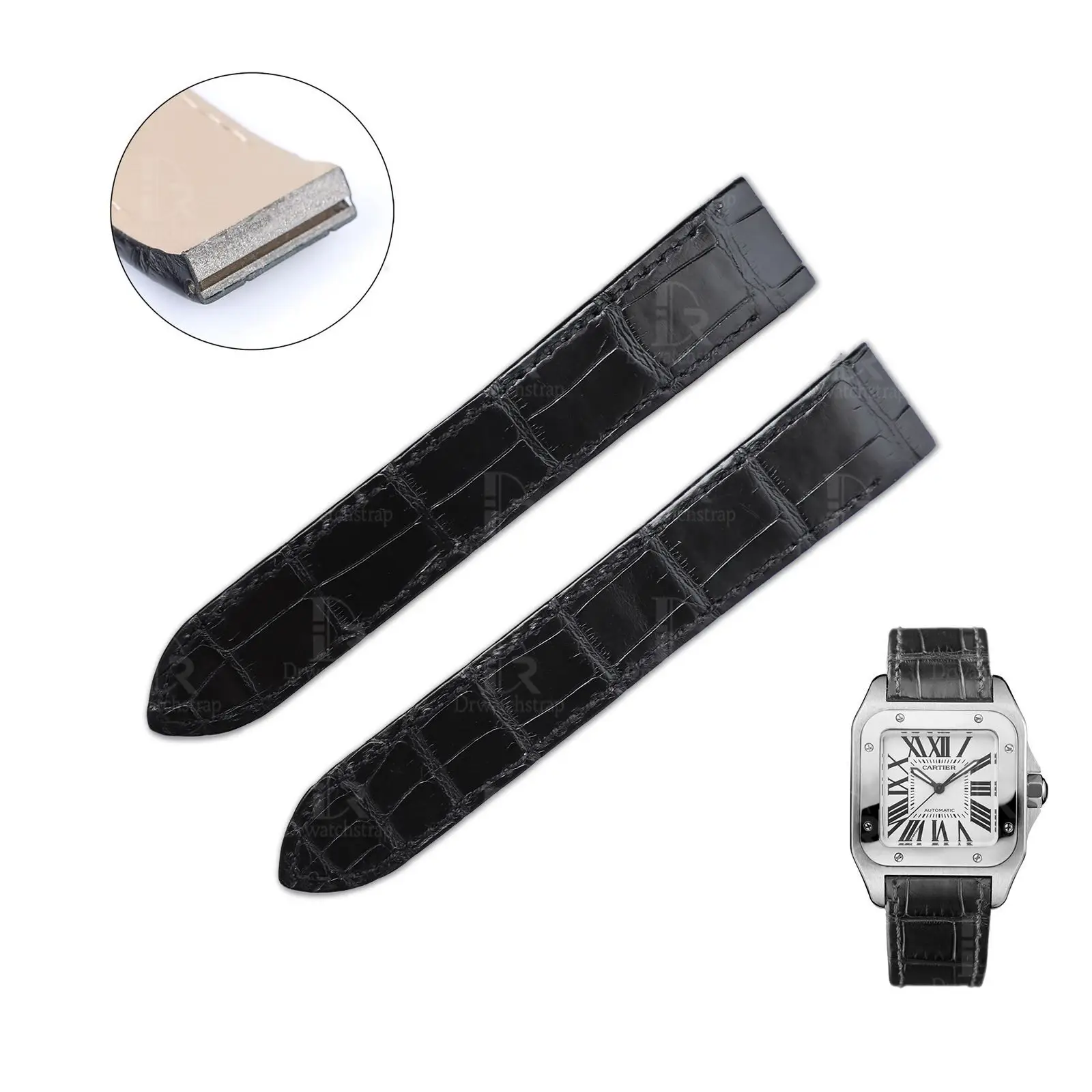 Buy Custom Strap for Cartier Santos Galbee | Drwatchstrap