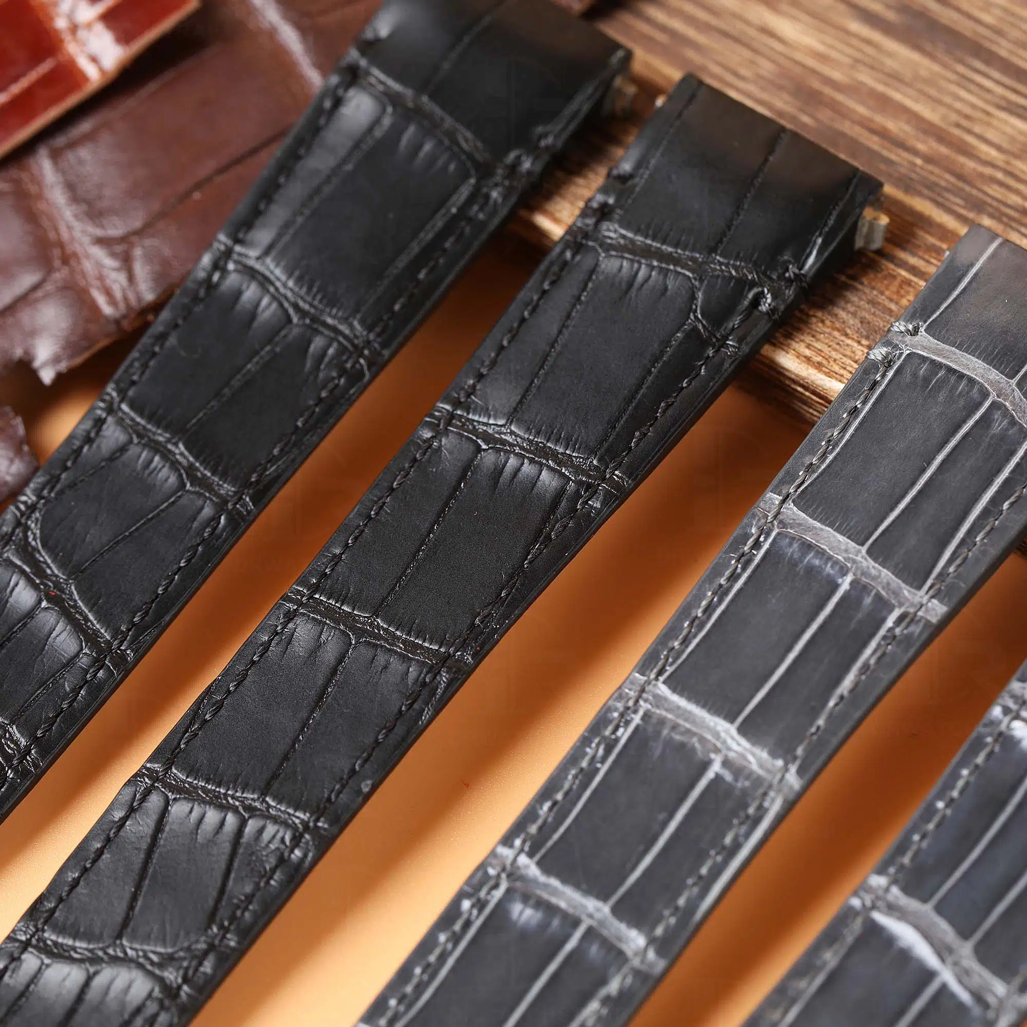 Custom Alligator Quick Release Strap for Cartier Santos