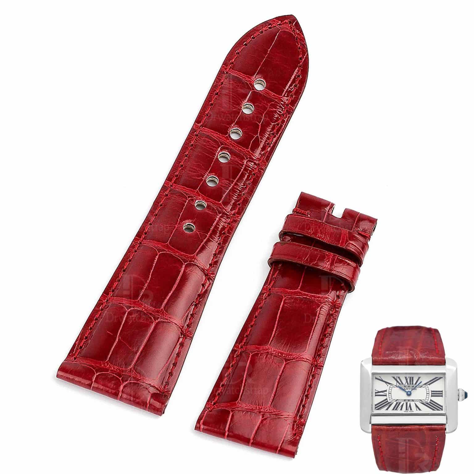 Cartier Tank Leather Strap > Handmade Watch Bands | Drwatchstrap