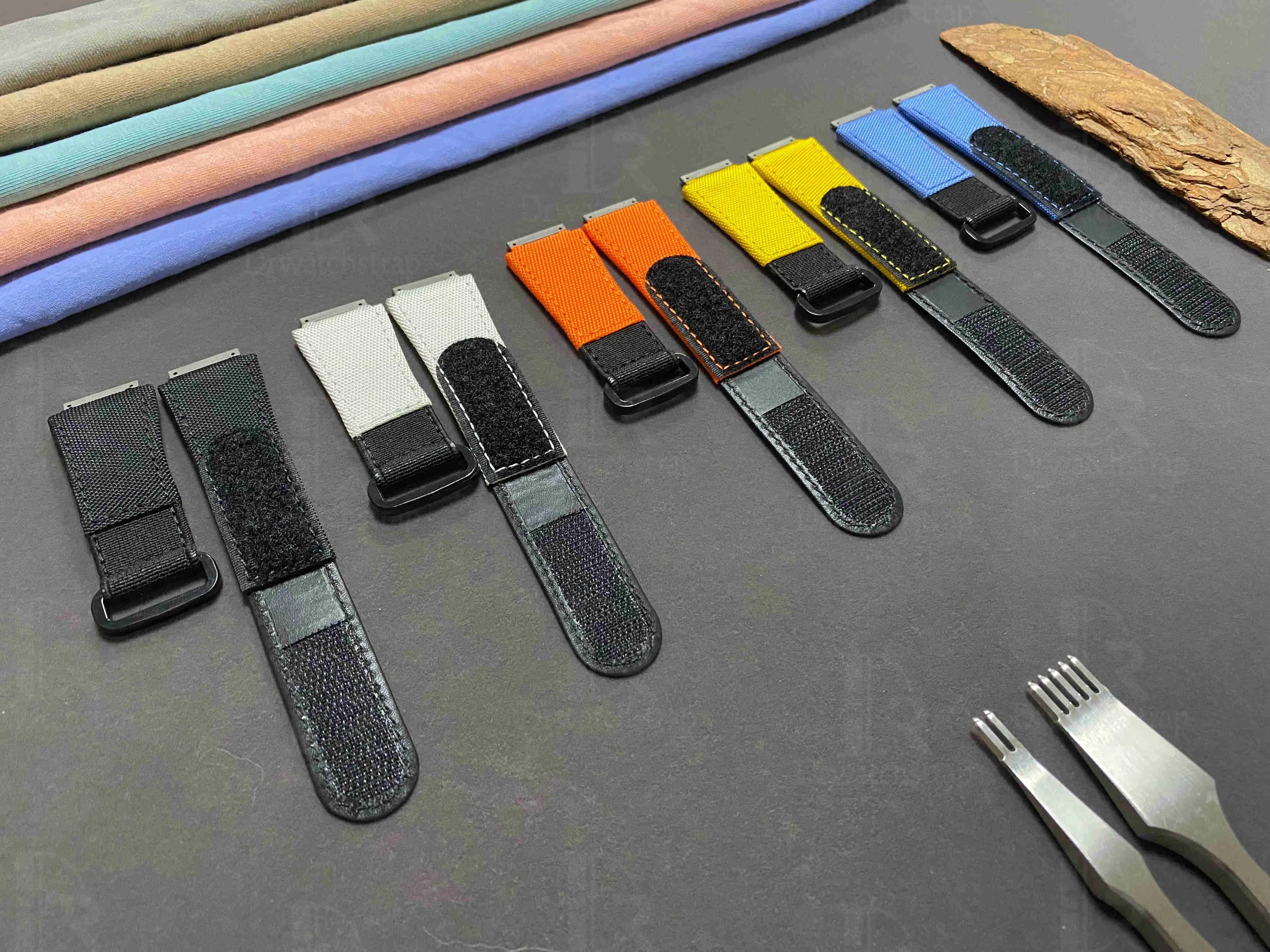 Custom Richard Mille elastic velcro watch band | Drwatchstrap