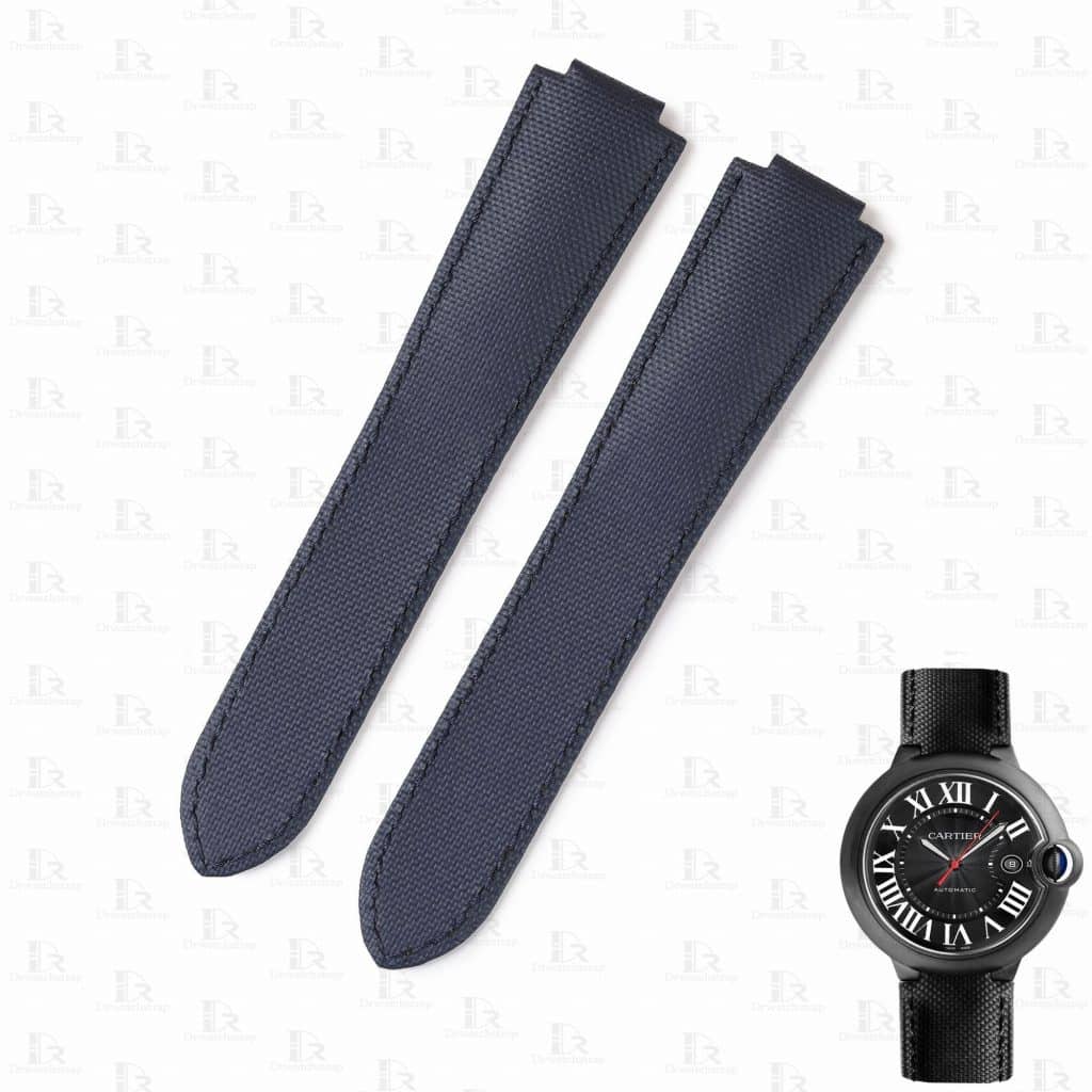 Custom Fabric strap for Cartier Ballon Bleu PVD | Drwatchstrap