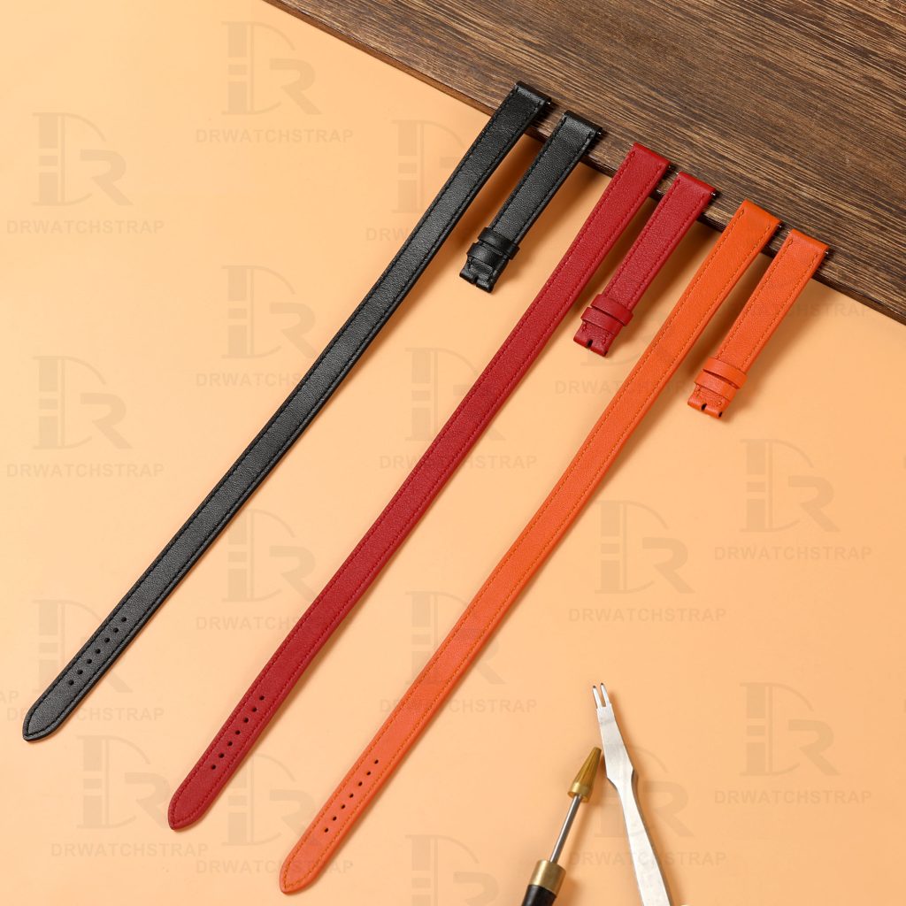 Custom leather watch strap for Hermes Cape Cod | Drwatchstrap