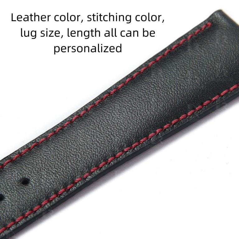 Custom leather strap for Tudor Fastrider Ducati - Drwatchstrap