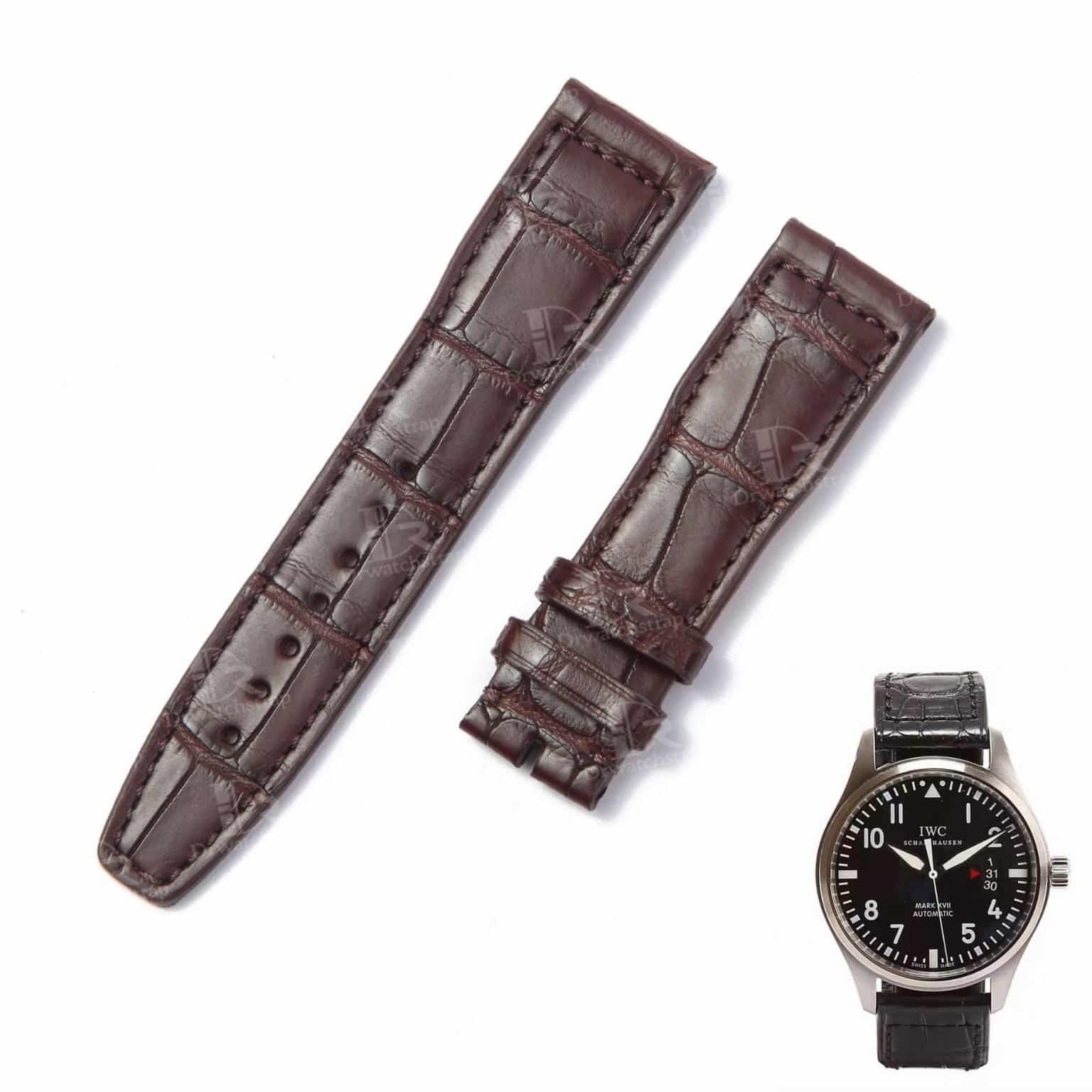 Custom Leather Watch Strap For IWC Mark XVIII - Drwatchstrap