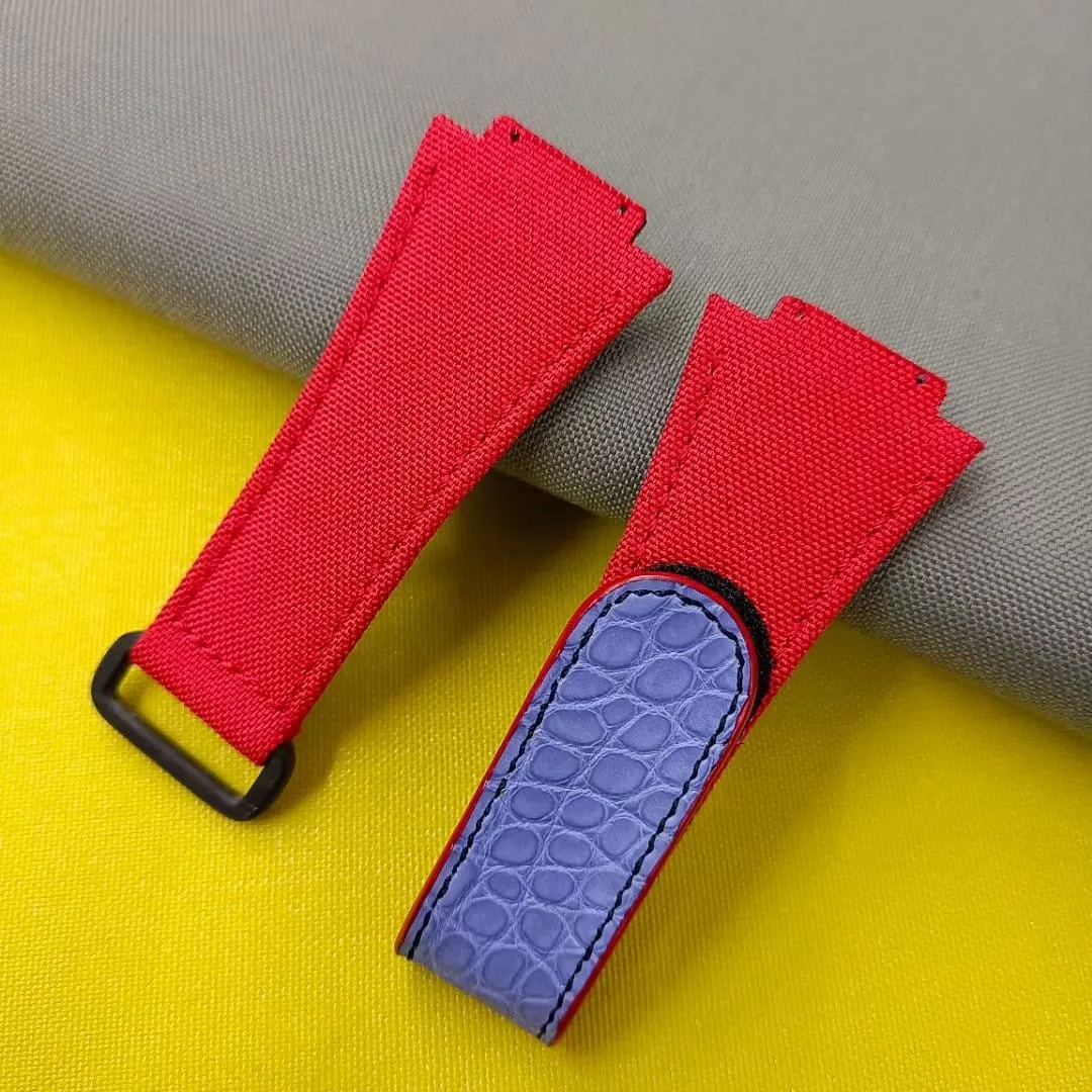 Hublot watch red strap for Spirit of Big Bang - Custom made| Drwatchstrap