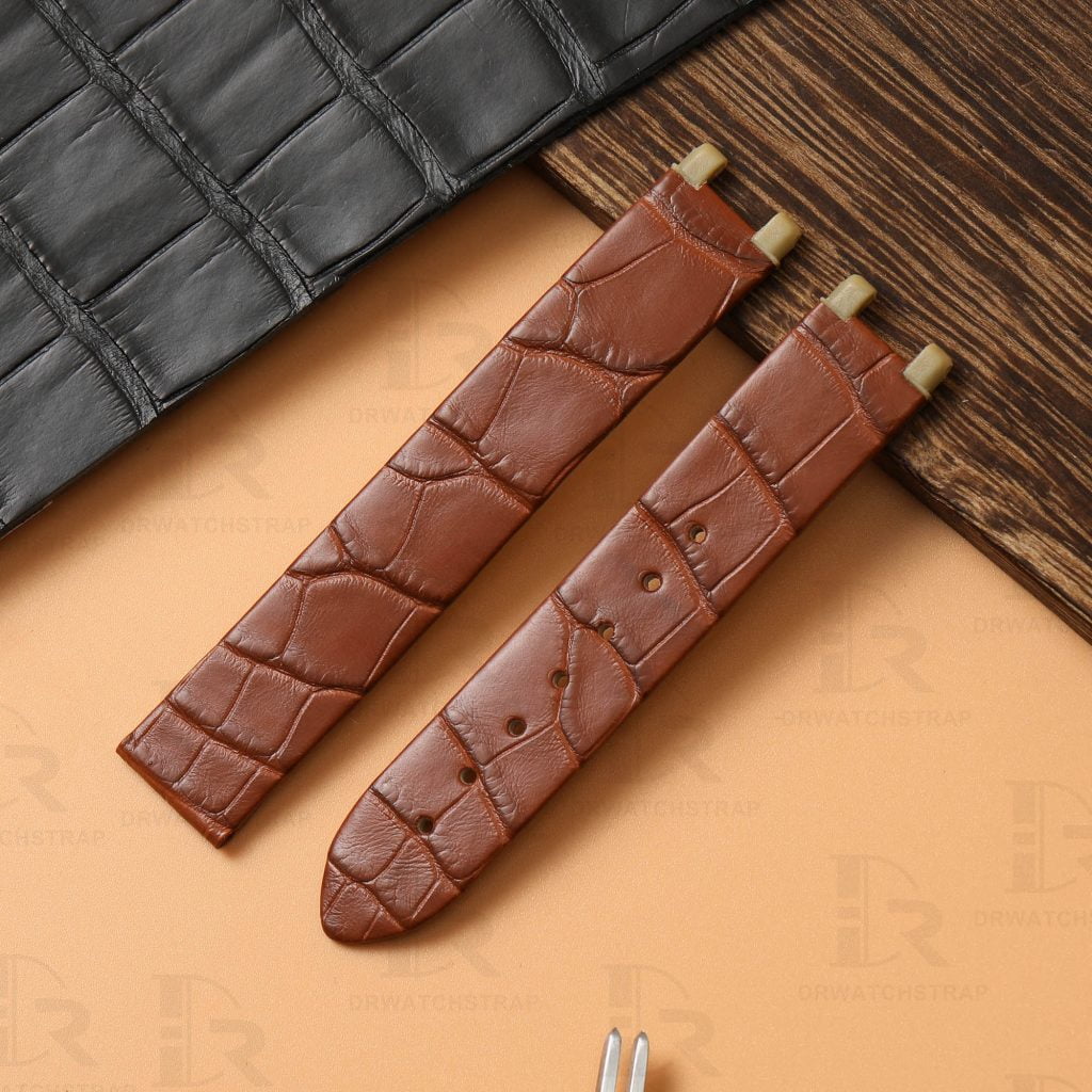 Buy Omega Deville watch band leather replacement | Drwatchstrap