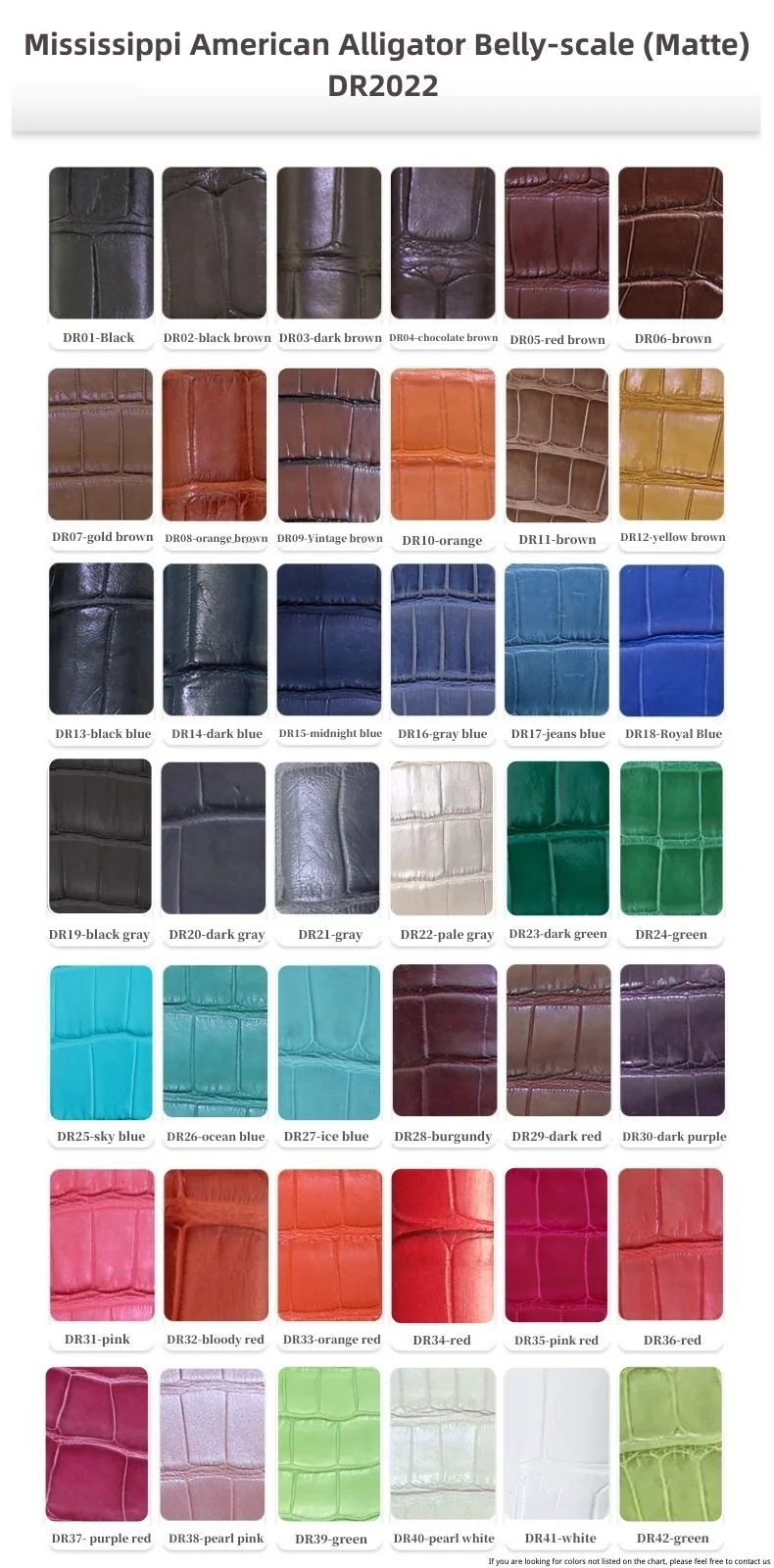 Leather Colors Chart Leather Quality Chart: Decoding The World Of