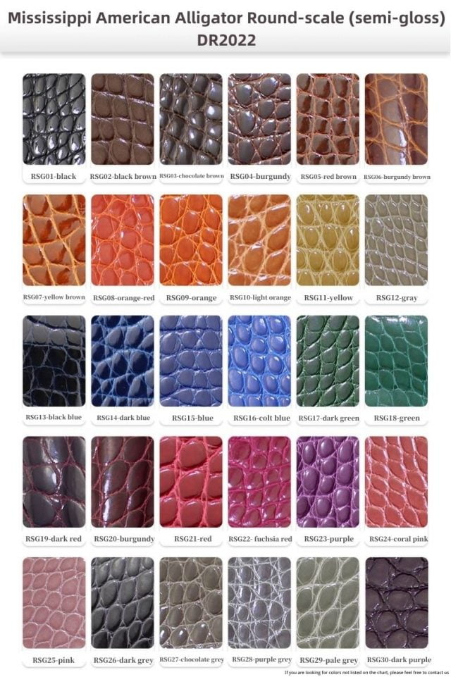 Leather Color Chart | Drwatchstrap