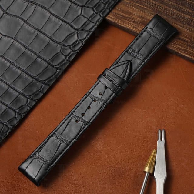 JLC Reverso Leather Strap - Handmade watch band | Drwatchstrap