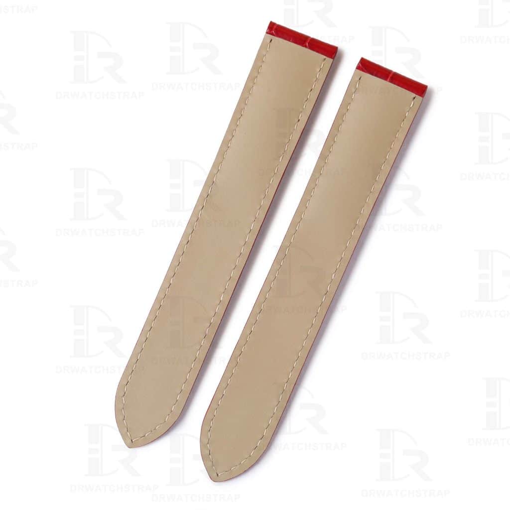 Cartier Red strap for Cle De Cartier watches | Drwatchstrap