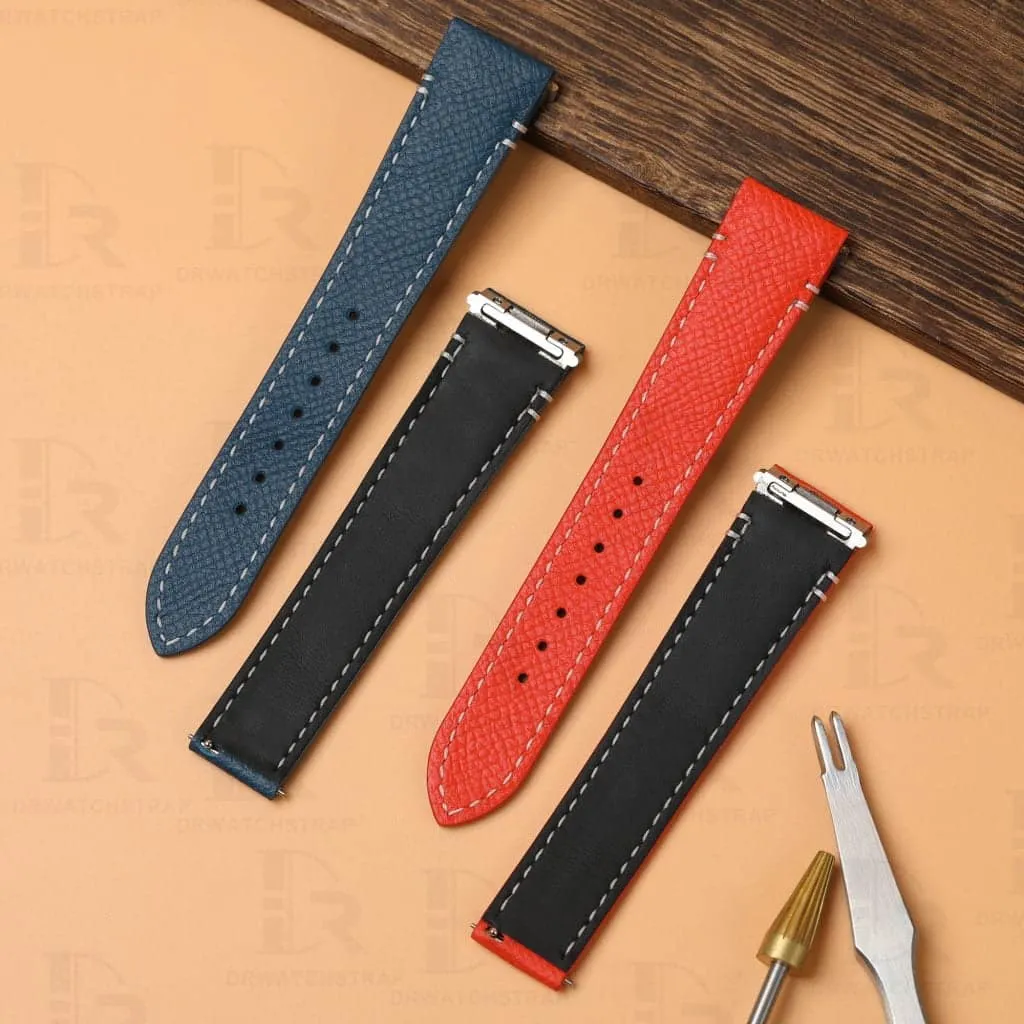 Santos leather strap for Cartier Quickswitch system - Drwatchstrap