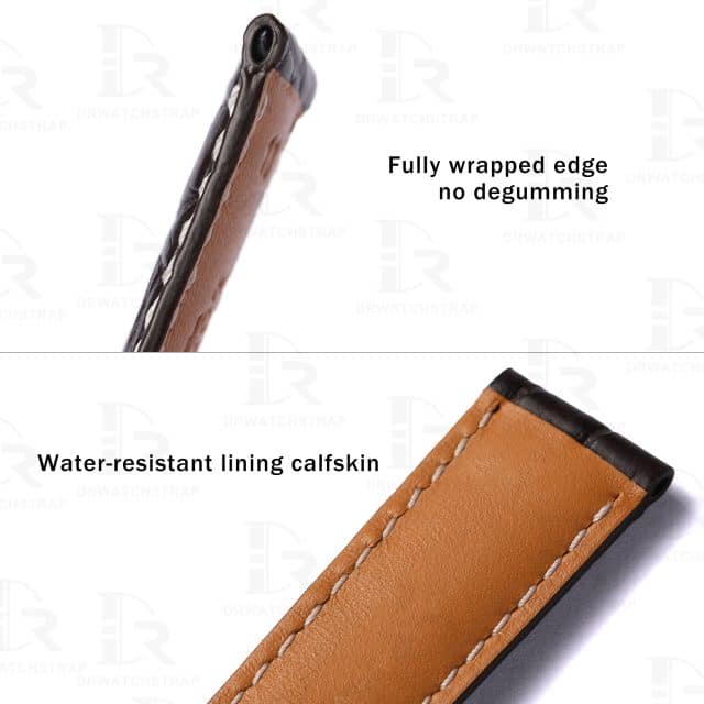 Buy custom leather longines straps at low price now | Drwatchstrap