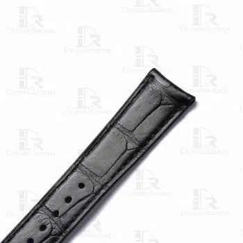 Custom Jaeger LeCoultre black alligator strap online - Drwatchstrap