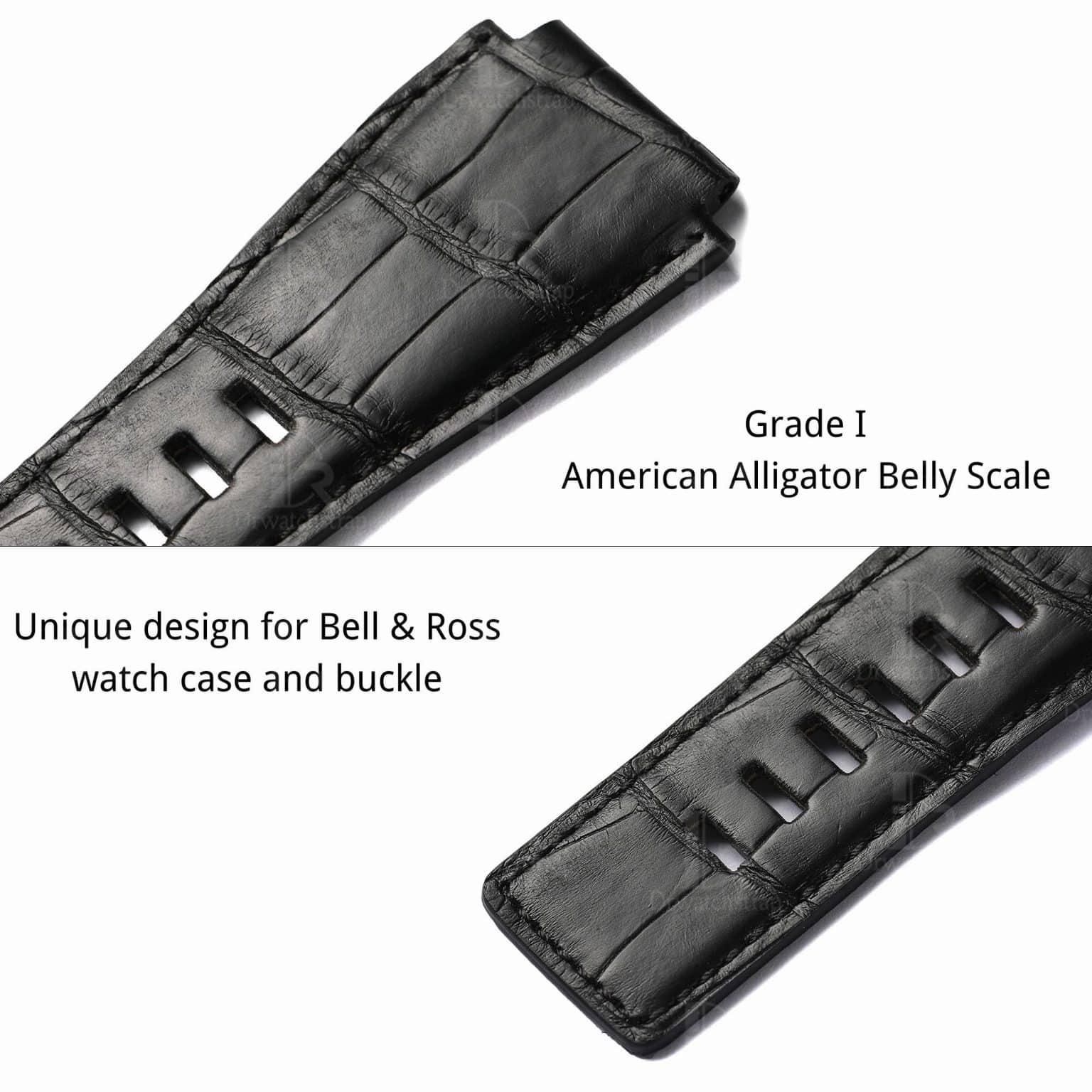Shop Alligator Bell & Ross Custom Straps Online - Drwatchstrap