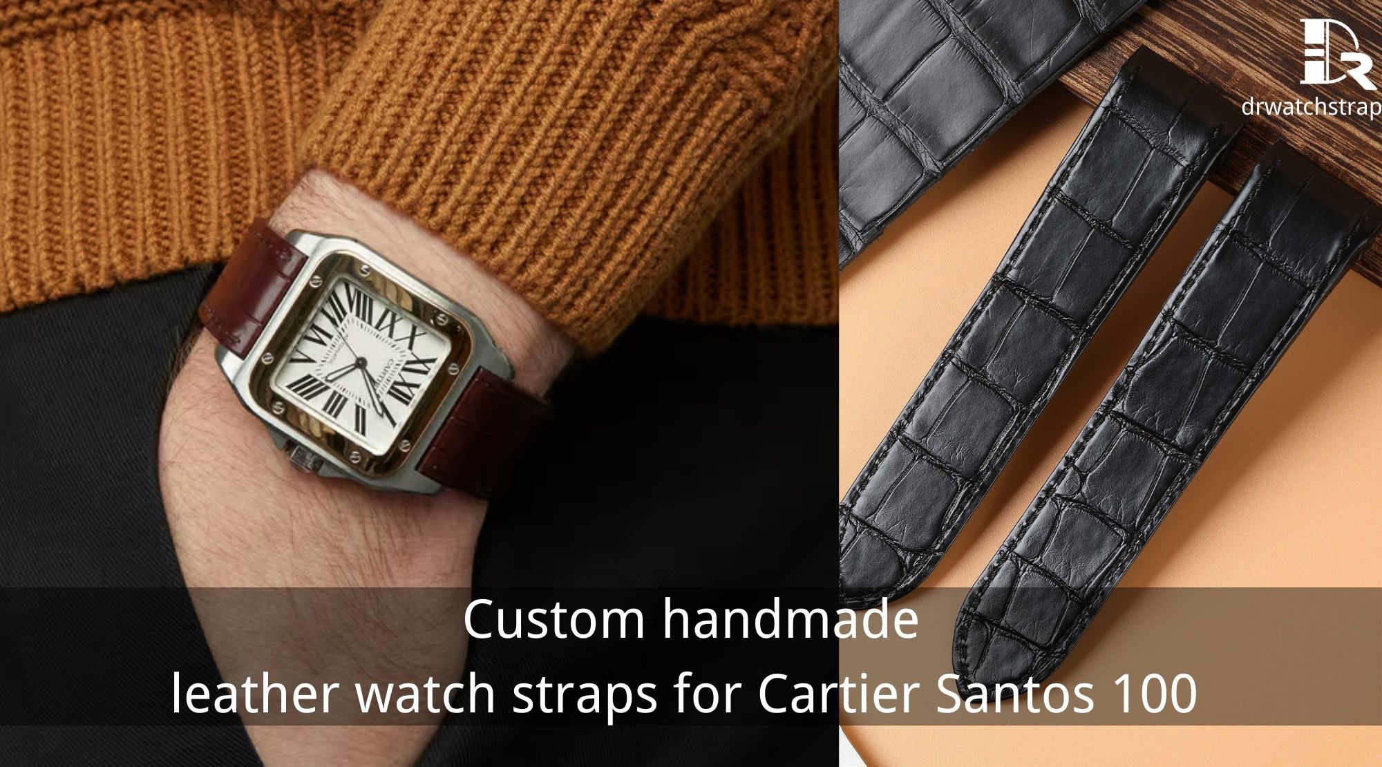 Watch Band Guide For Cartier Santos 100 - Medium, Large, XL | Drwatchstrap