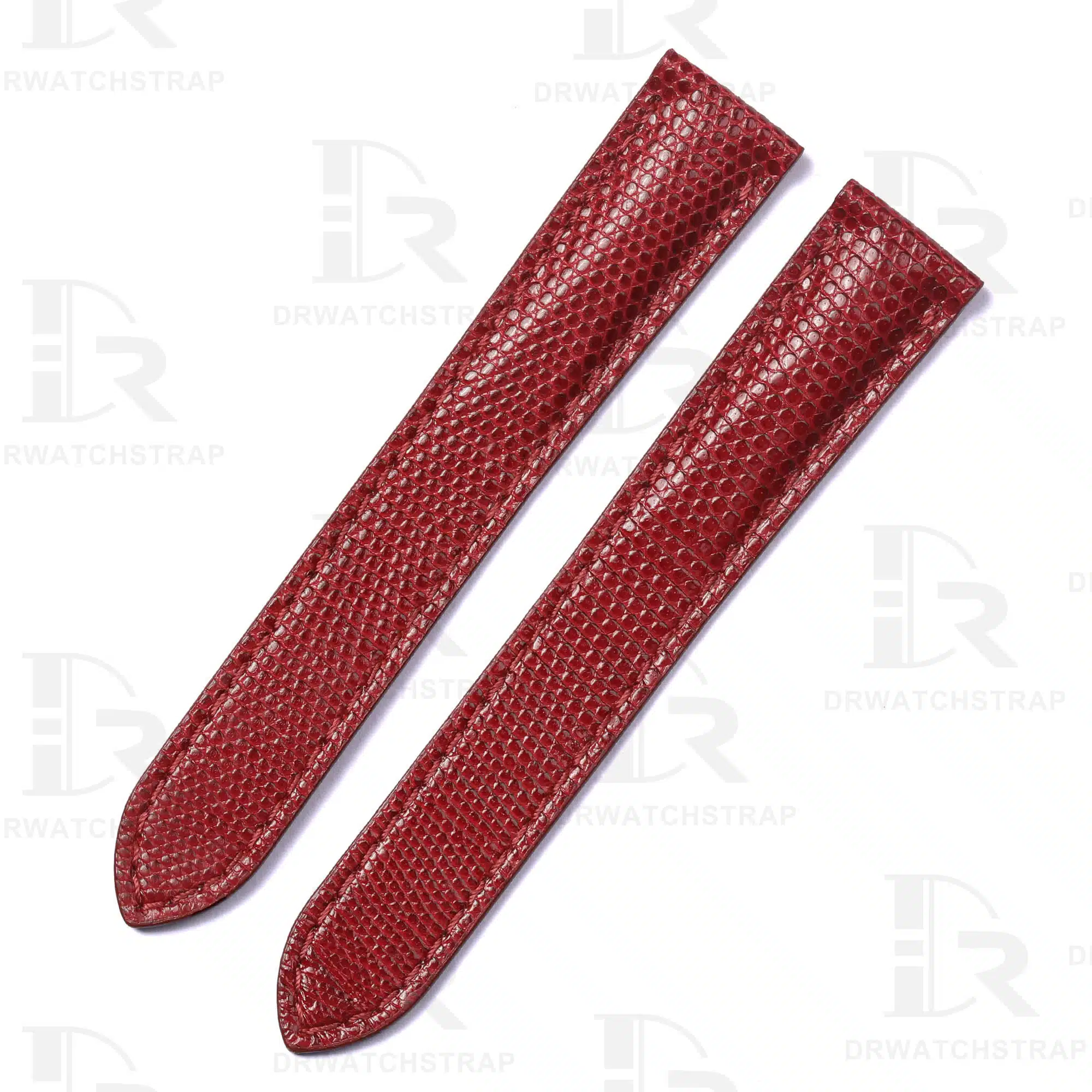 Lizard leather watchband for Cartier Tank | Drwatchstrap