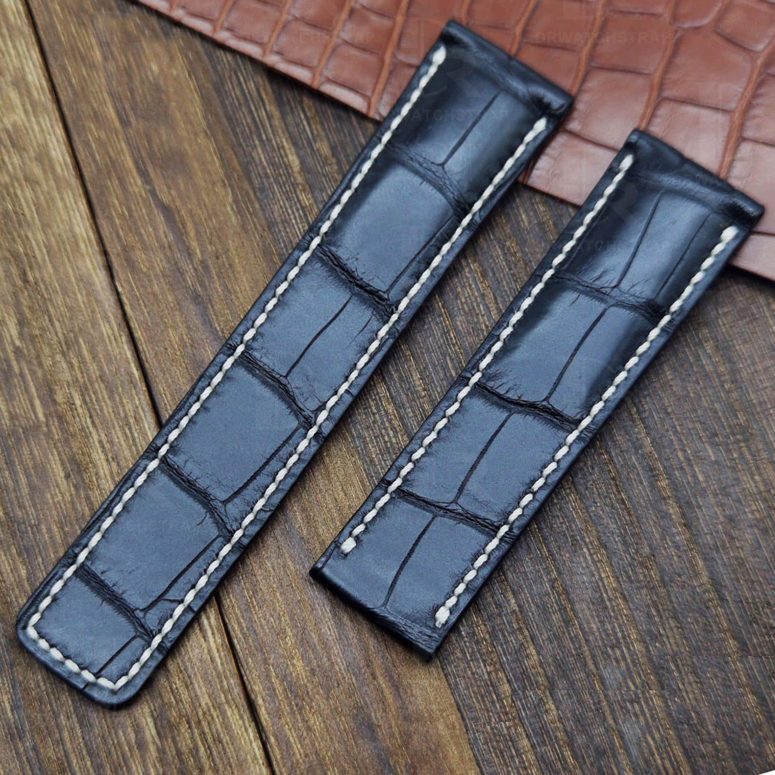 Custom Alligator leather Breitling Navitimer strap | Drwatchstrap