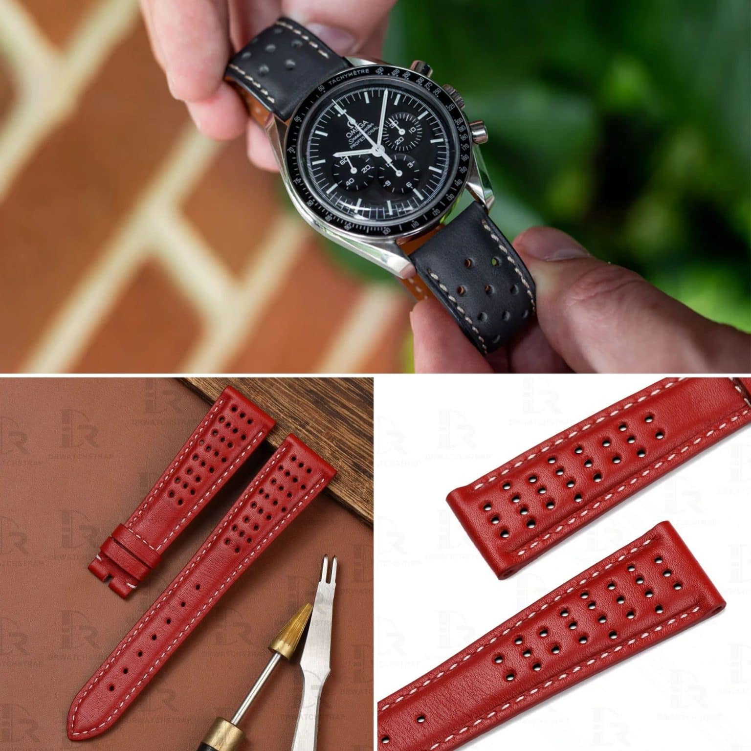 Buy Omega Speedmaster Leather Strap Replacement | Drwatchstrap