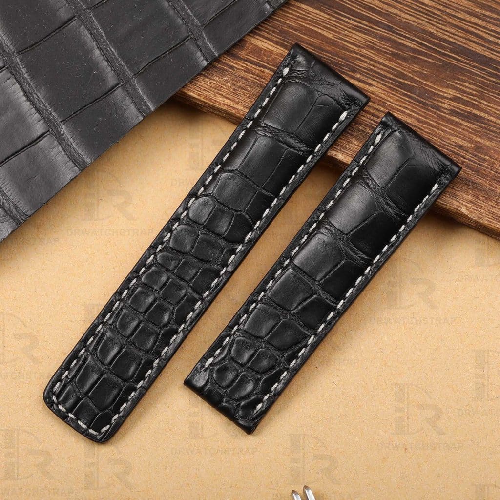 Custom Alligator leather Breitling Navitimer strap | Drwatchstrap