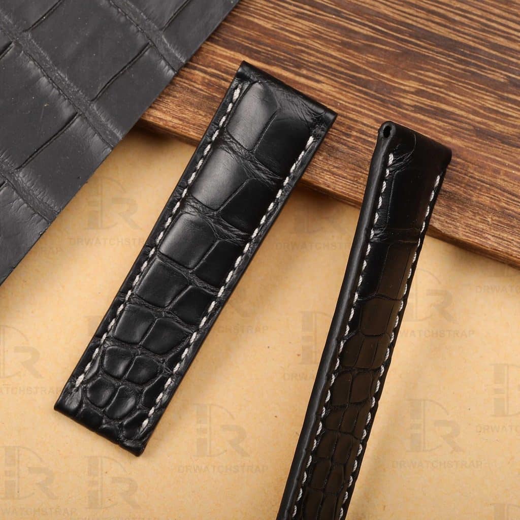 Custom Alligator leather Breitling Navitimer strap | Drwatchstrap