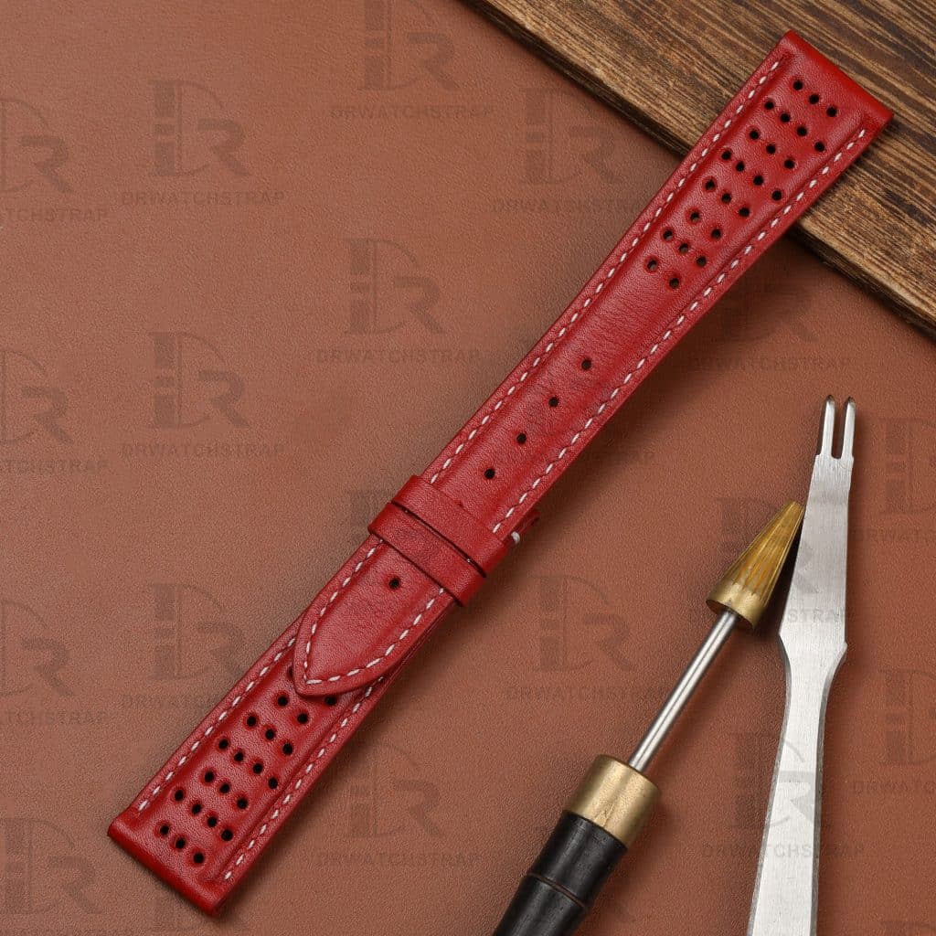 Buy Omega Speedmaster leather strap replacement | Drwatchstrap