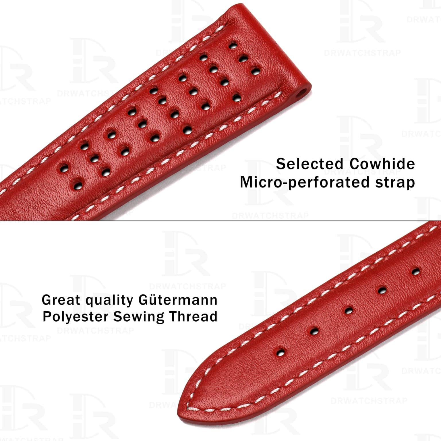 Buy Omega Speedmaster leather strap replacement | Drwatchstrap