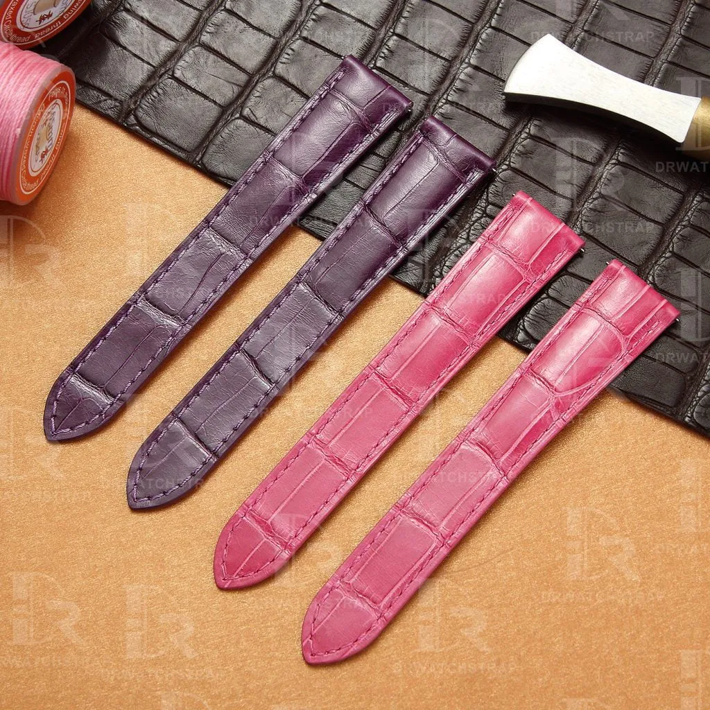 Custom Cartier Tank Solo watch leather strap - Drwatchstrap