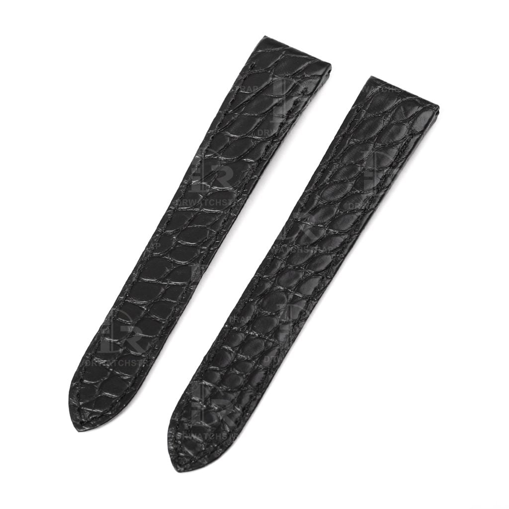 Custom Alligator Leather Strap for Cartier Santos de Cartier Galbée