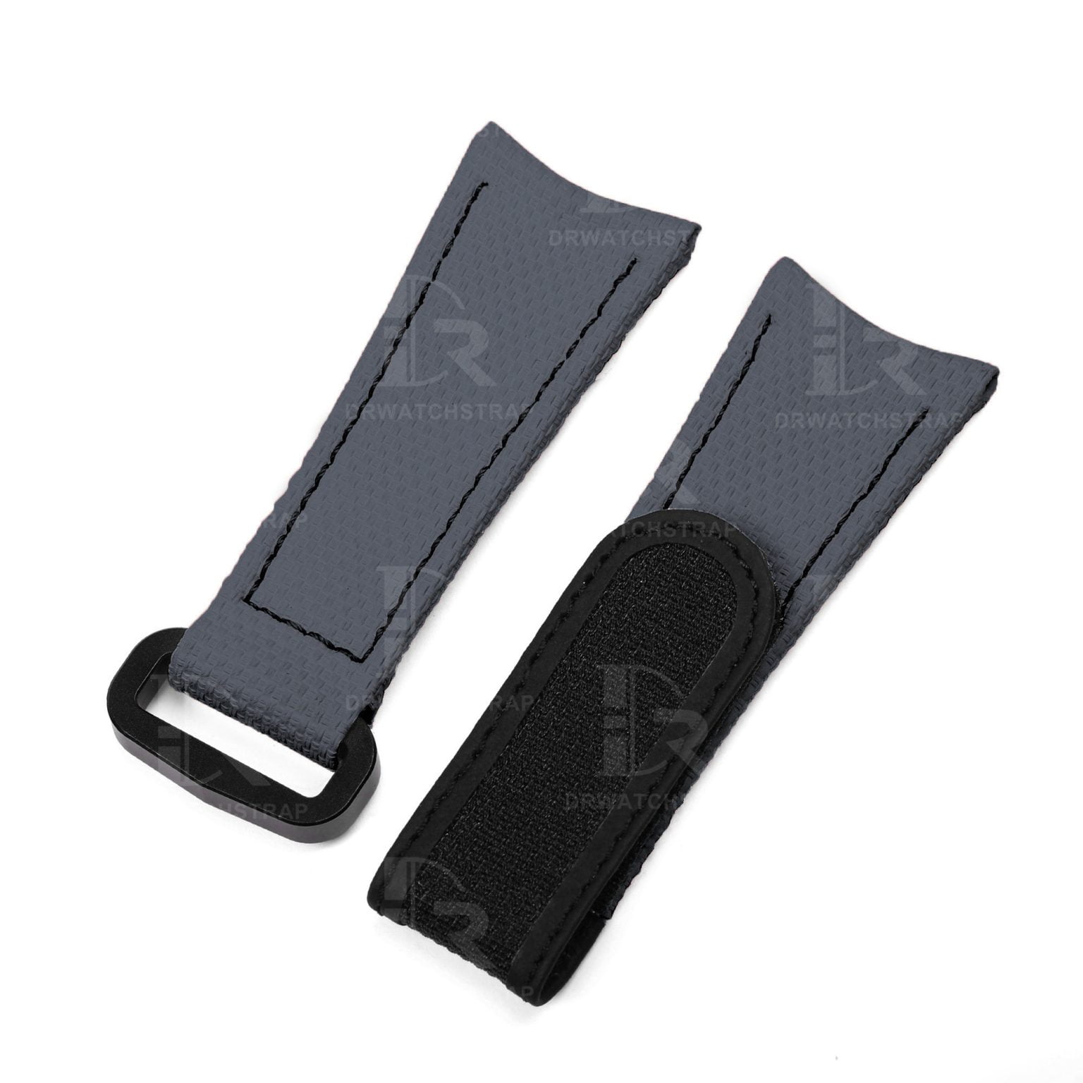 Buy Custom Rubber Velcro hook and loop Watch Strap 20mm