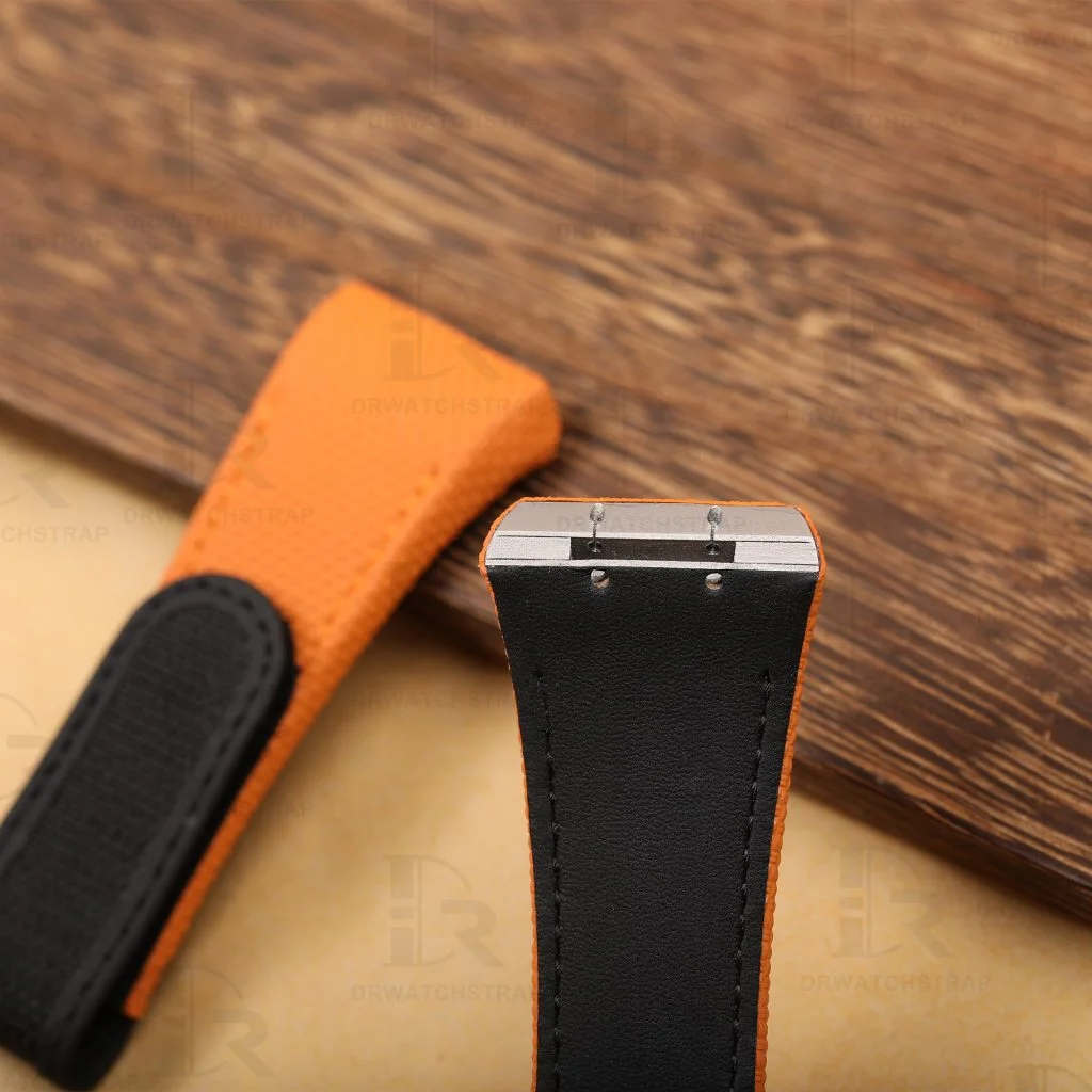 Rubber velcro watch strap for Franck Muller Vanguard V32 V41 V45