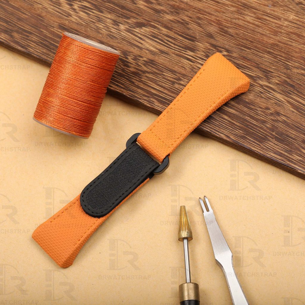 Rubber velcro watch strap for Franck Muller Vanguard V32 V41 V45