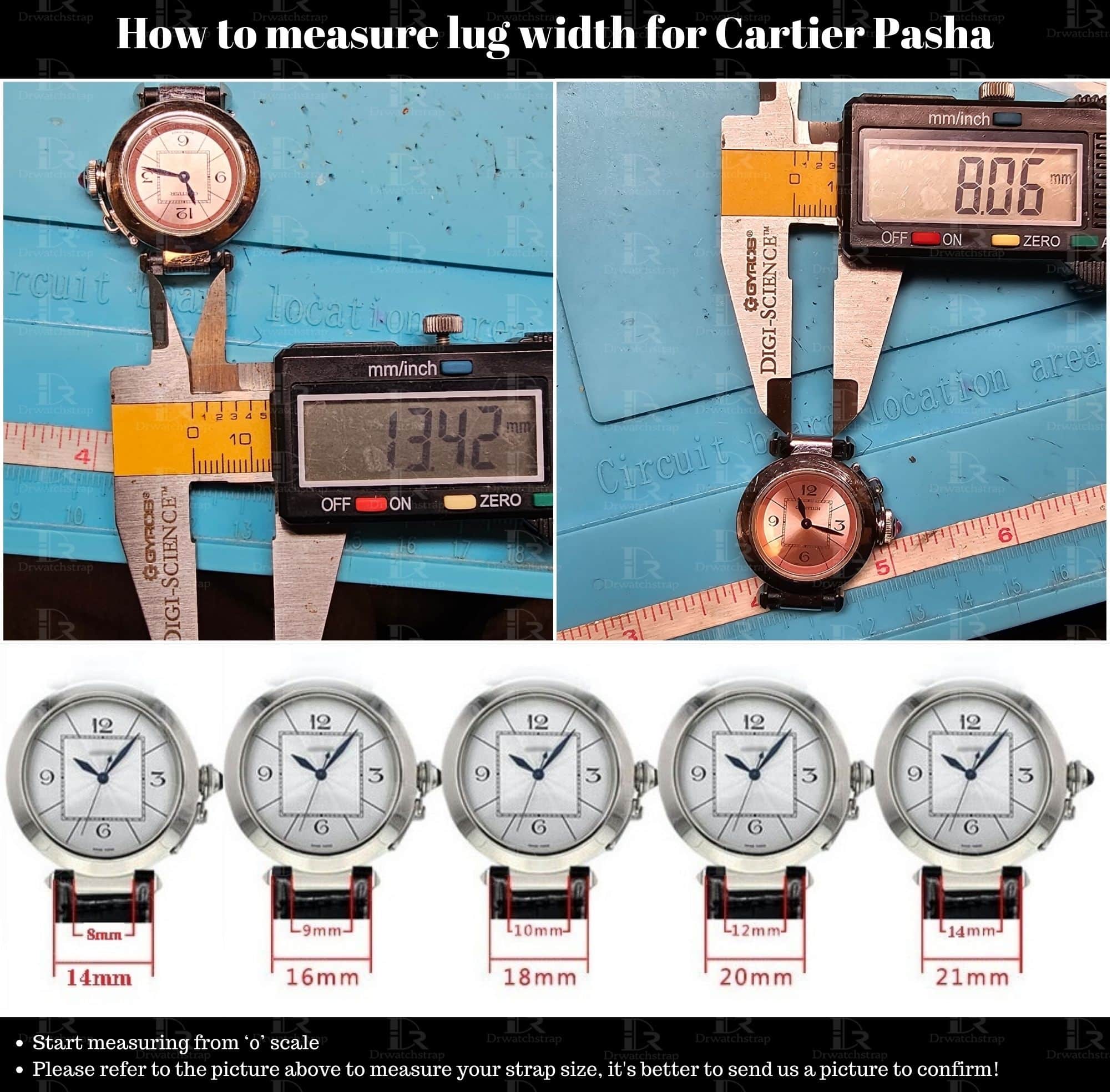 Custom Replacement Strap For Cartier Pasha | Dr. Watch Strap