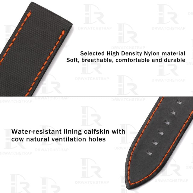 Custom Fabric watch strap for BLANCPAIN x SWATCH