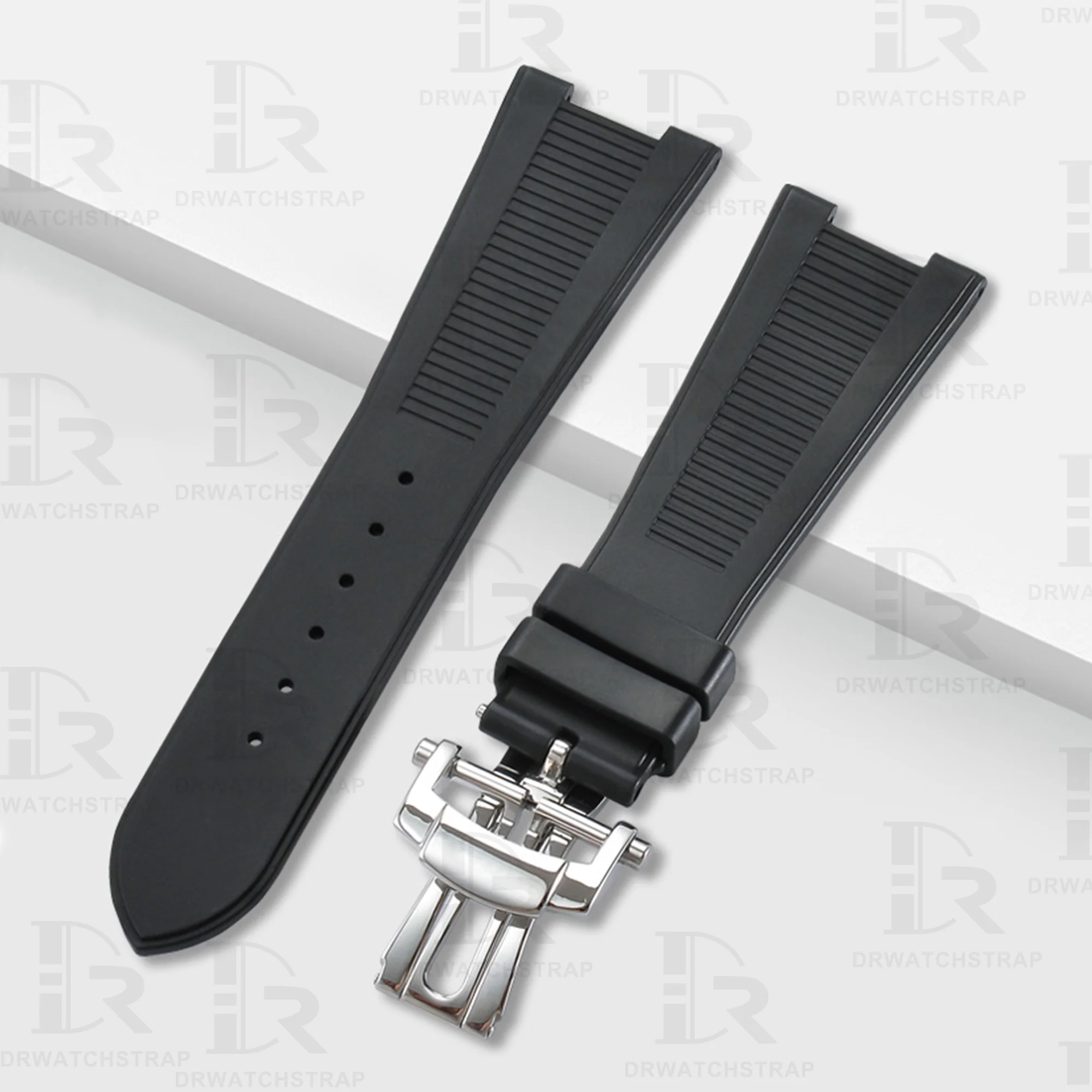 Replacement Rubber strap 25mm for Patek Philippe Nautilus