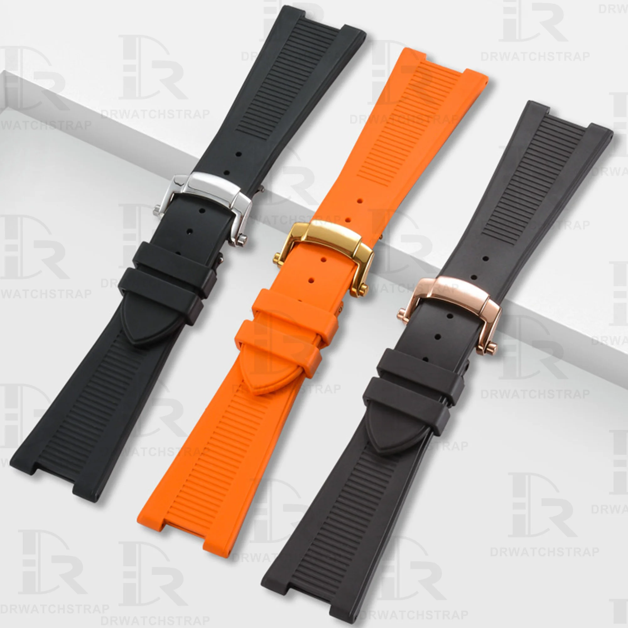 Replacement Rubber strap 25mm for Patek Philippe Nautilus