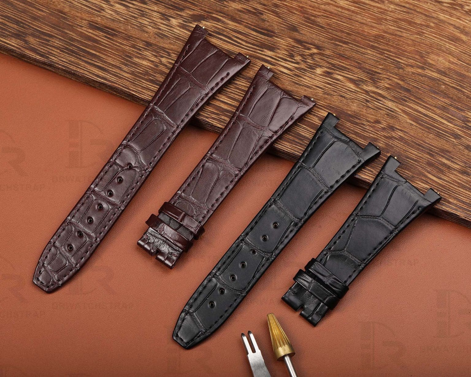 Custom Alligator Leather Watch Strap For IWC Big Ingenieur