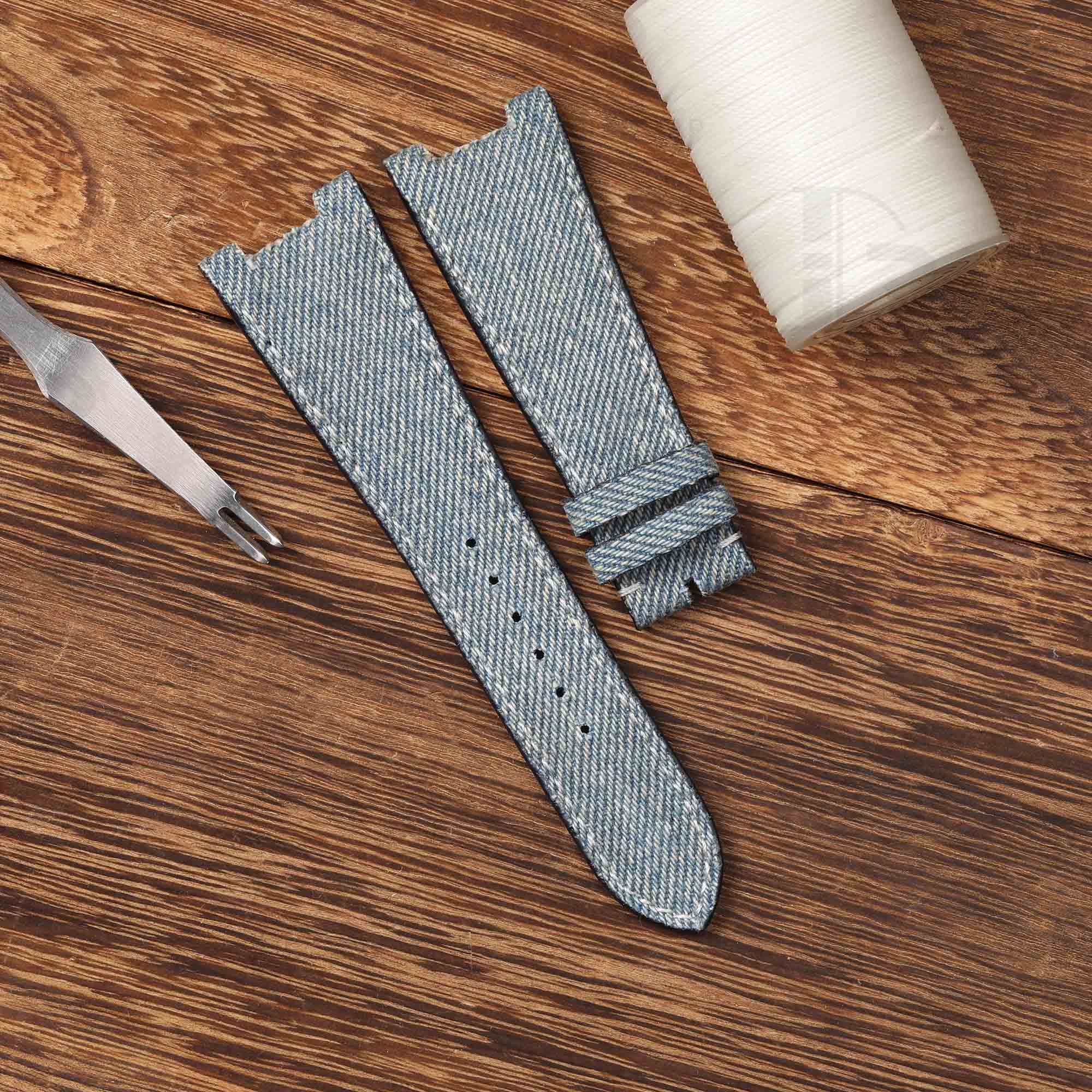 Custom Denim Strap for Patek Philippe Nautilus | Drwatchstrap
