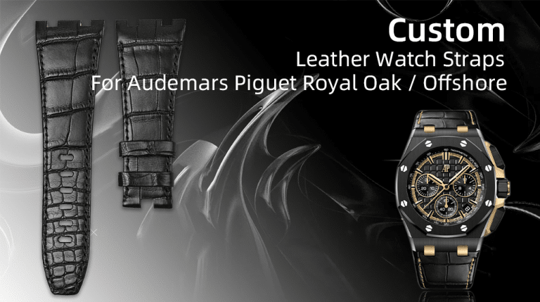 Audemars Piguet Black Strap - Royal Oak Black Alligator Leather