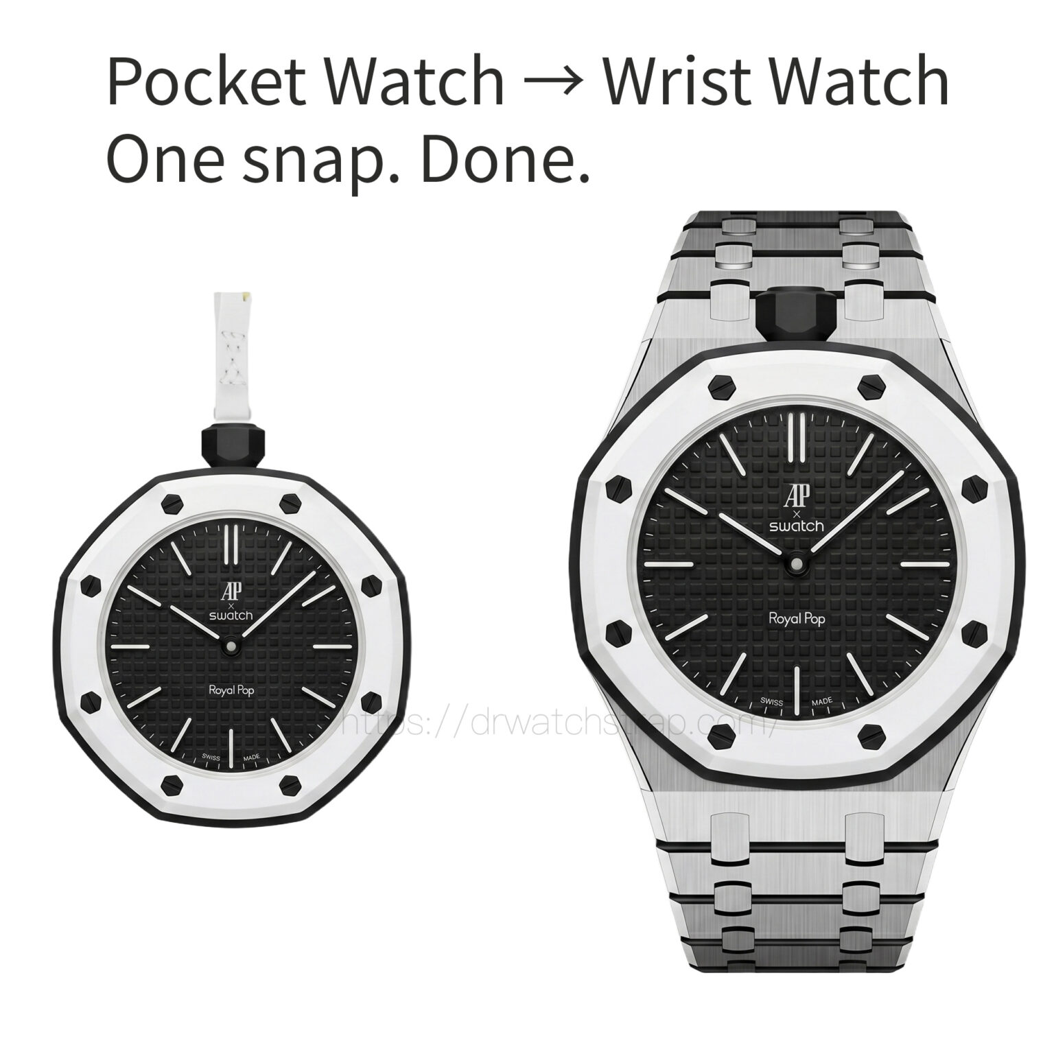 New 2026 Stainless Steel Strap For AP Swatch | Drwatchstrap